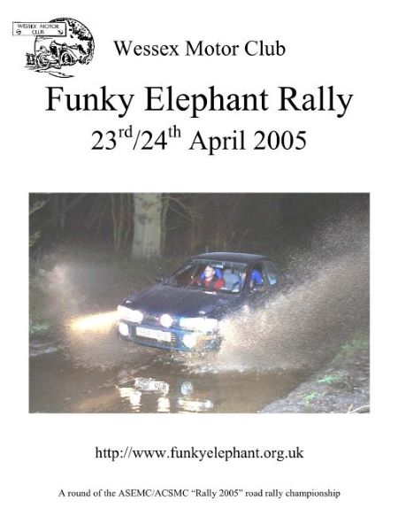 RallyRoots Rally Results Service - Funky Elephant Rally 2005